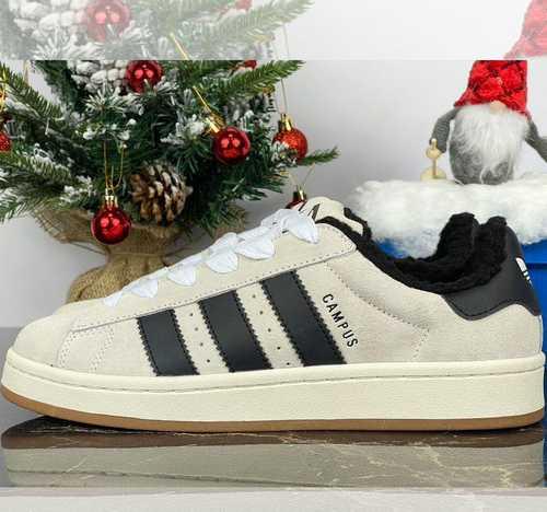 Adidas Campus 00s Cristal White Core Black Fur