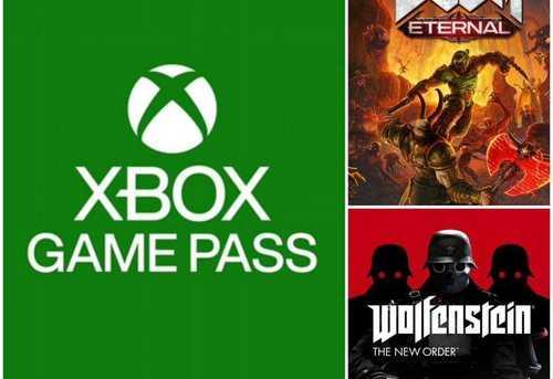 Xbox game pass ultimate 1,5,9,13 месяцев +Doom