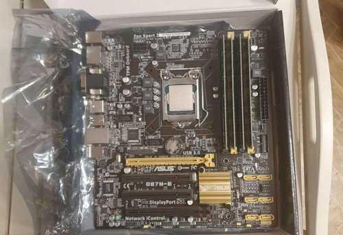 Asus Q87M-E + i5 4670 + 32Gb DDR3