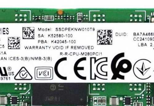 Накопитель SSD Mouser Intel 665p (ssdpeknw010T9X1)