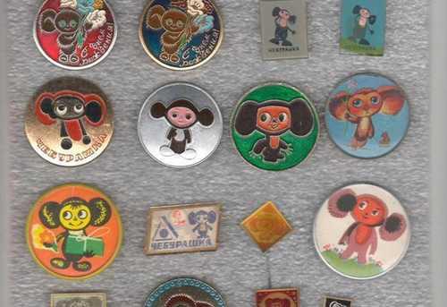 Детские значки, СССР, любимые мультфильмы