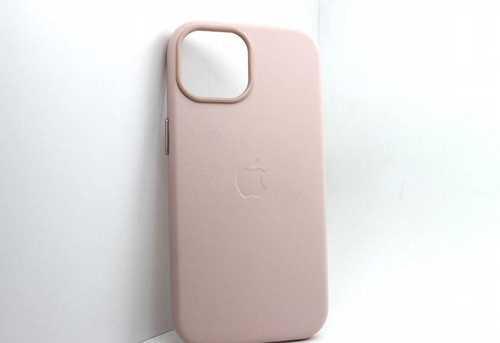 Leather Case на iPhone 15 Pink