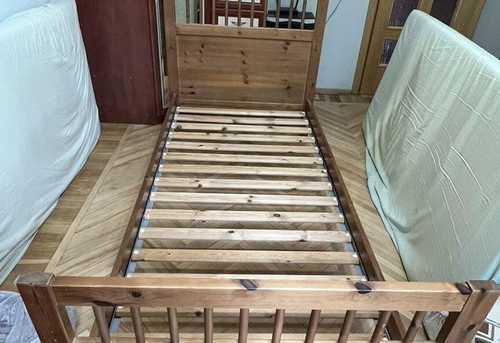 Деревянная Двухъярусная кровать IKEA