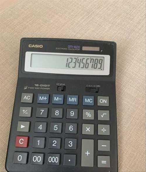 Калькулятор Casio DM-1600