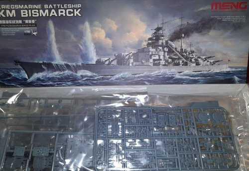 Сборная модель корабля Бисмарк фирмы Meng 1/700
