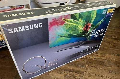 Samsung curved qled TV 55 коробка от изогнутого тв