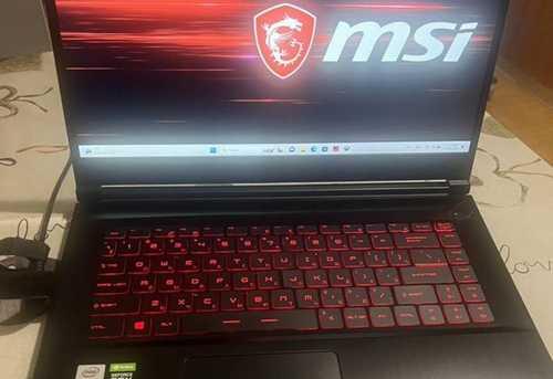 Игровой ноутбук MSI gf65 rtx 3060