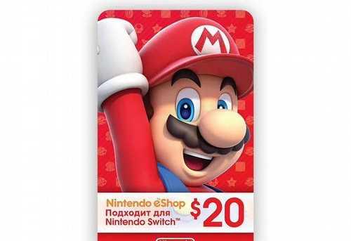 Карта Nintendo eShop 10 USD (США)