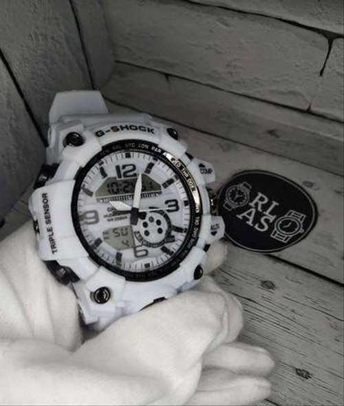 Часы casio g shock белые