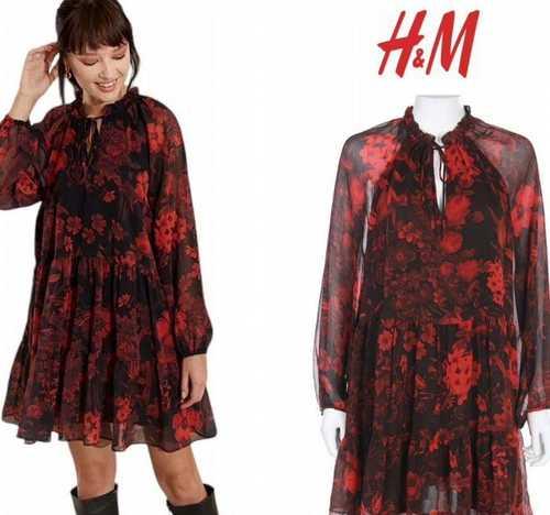 Новое платье цветы H&M 40