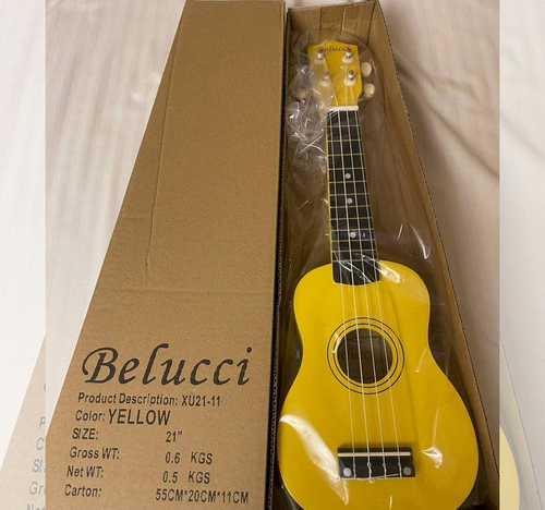 Новая укулеле Belucci XU21-11 yellow