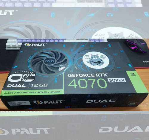 Коробка от видеокарты Palit GeForce RTX 4070 super