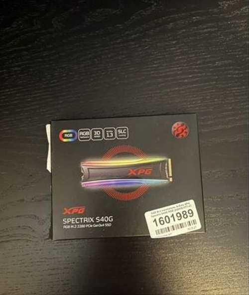 1TB SSD M.2 накопитель A-Data XPG Spectrix S40Grgb