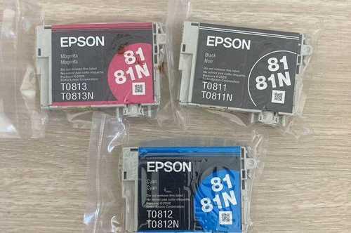 Картриджи Epson T0813/T0812/T0811