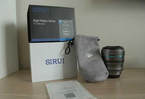 Sirui 35mm T1.2 cine lens Nightwalker S35 E-mount