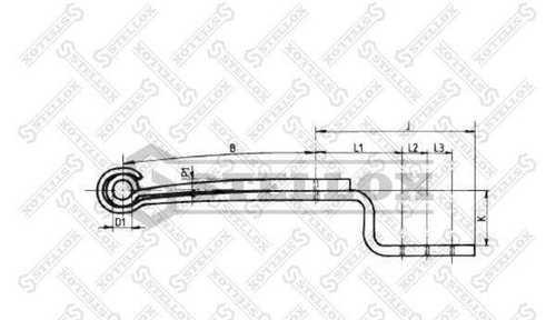 Полурессора 2-х листовая ступенькой BPW/тонар