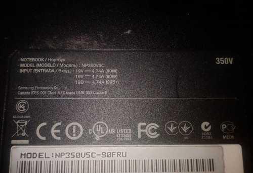 Ноутбук Samsung NP 350 V5C