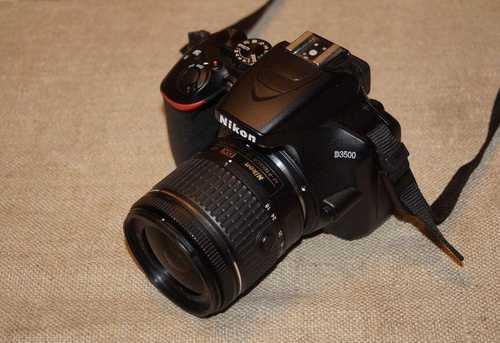 Nikon D3500 kit 12300 кадров + сумка
