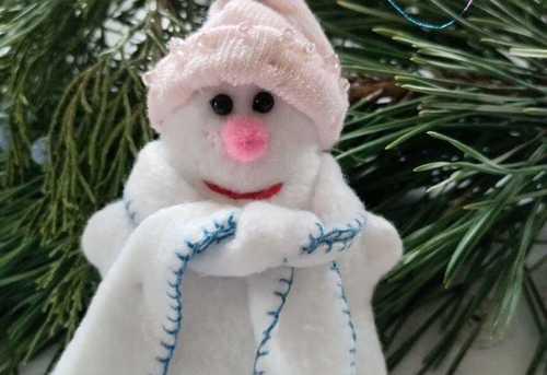 Елочная игрушка снеговик
