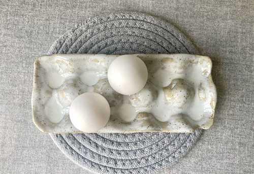 Подставка керамическая лоток для яиц ручной работы