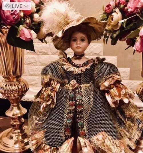 Кукла коллекционная фарфор, винтаж Англия