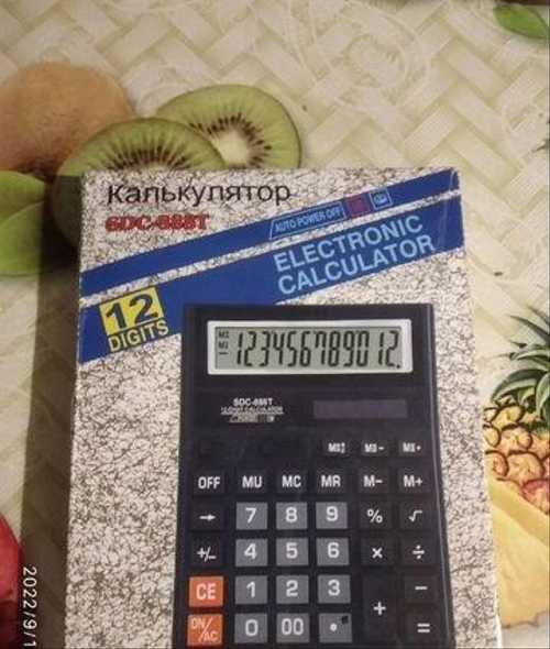 Калькулятор SDC-888T, настольный, 12-разрядный