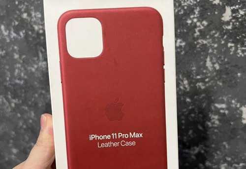 Чехол на iPhone 11 pro max кожаный