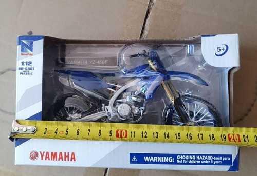 Модель мотоцикла yamaha YZ450F 1:12