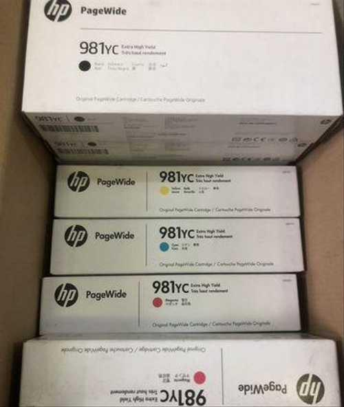Картриджи HP 981YC новые оригинал
