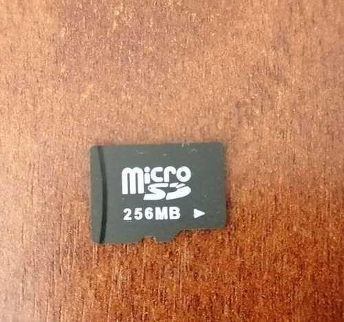 Карта памяти microsd 256 mb