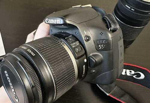 Зеркальный фотоаппарат canon 550d kit 18-55mm