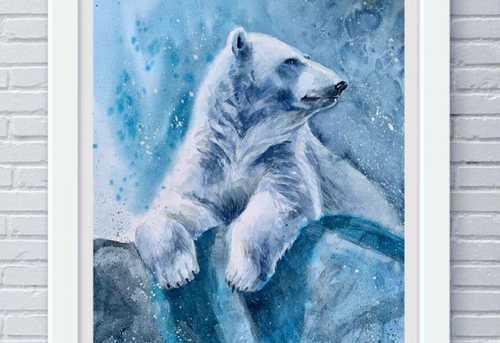 Белый медведь картина