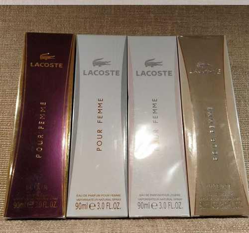 Lacoste Pour Femme Légère & Intense & Elixir 90 ml