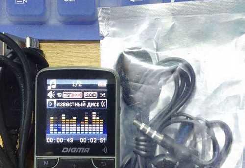 MP3 плеер digma Z4+ vido+кабель зарядки