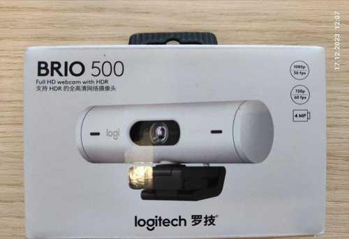 Веб-камера Logitech Brio 500 белая