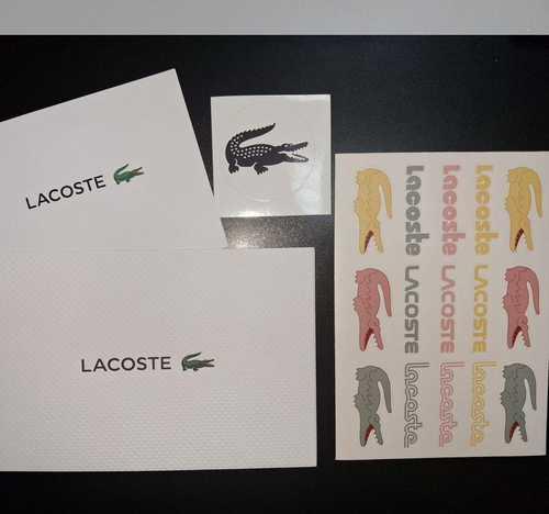 Наклейки оригиналы Lacoste
