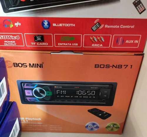 Магнитола bos-mini 871 1DIN DSP 6RCA