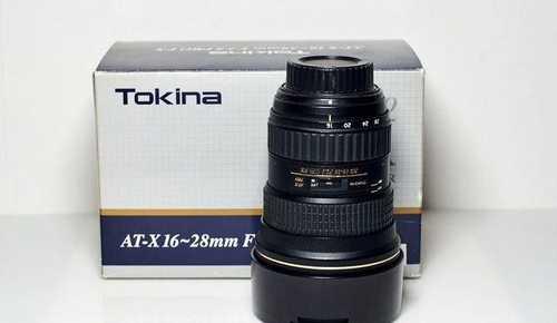 Объектив Tokina AT-X 16-28mm f/2.8 Pro FX Nikon F