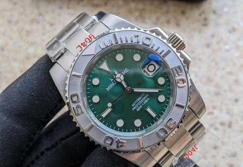 Minutetime Submariner Green Dial Silver Bezel