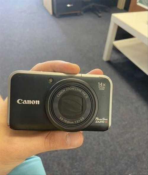 Компактный фотоаппарат canon powershot sx210
