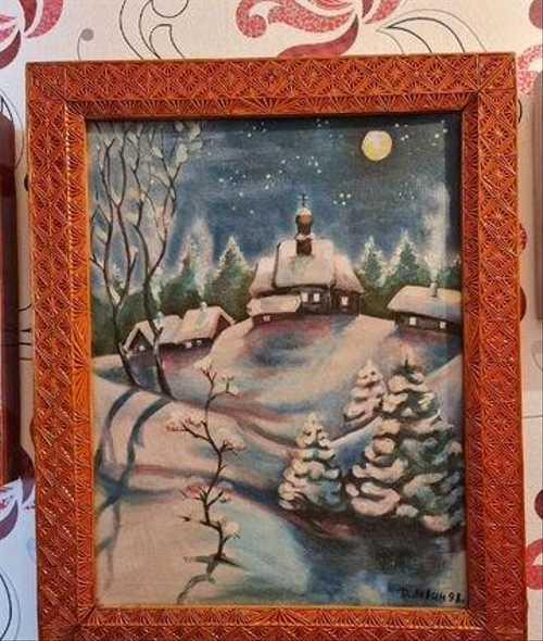 Картина Дмитрия Лёвина на деревенскую тематику