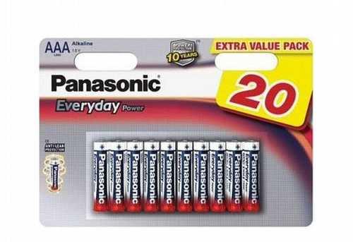 Батарейки Panasonic LR03REE/20B AAA щелочные Every