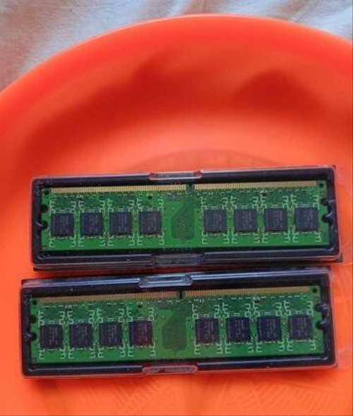 Оперативная память DDR2 1gb 800MHz 2 штуки