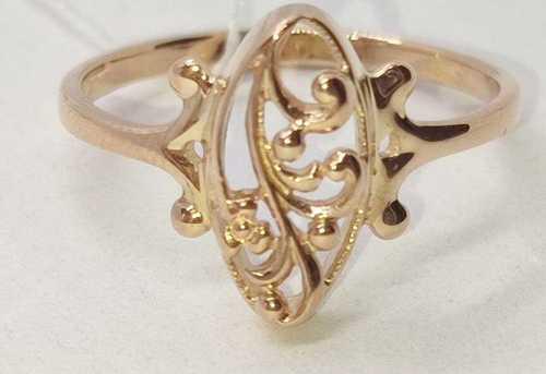 Золотое кольцо 17,5 размер