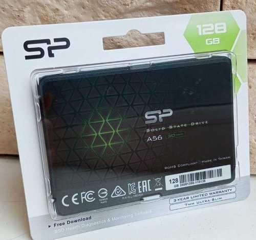 SSD 128 GB Silicon Power A56 новый запечатан