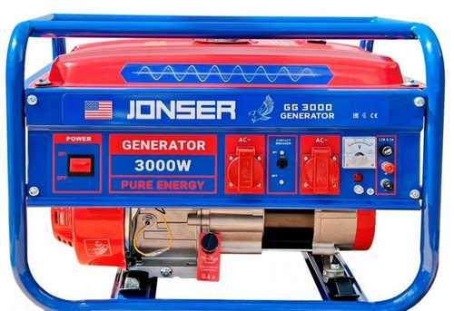 Электрогенератор бензиновый jonser GG 3000