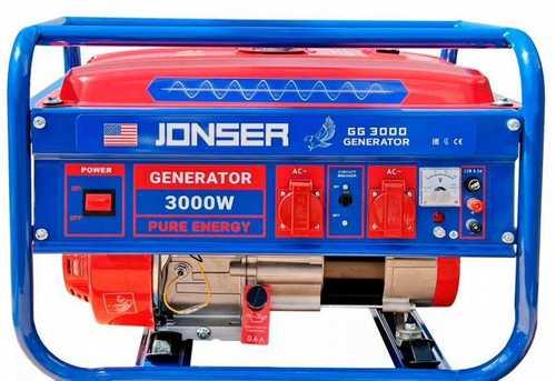 Электрогенератор бензиновый jonser GG 3000