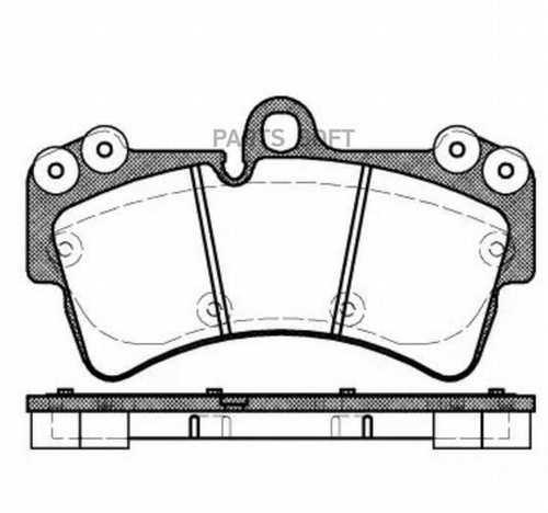 995 00 колодки дисковые п.\ VW Touareg 3.2i/4.2i/2