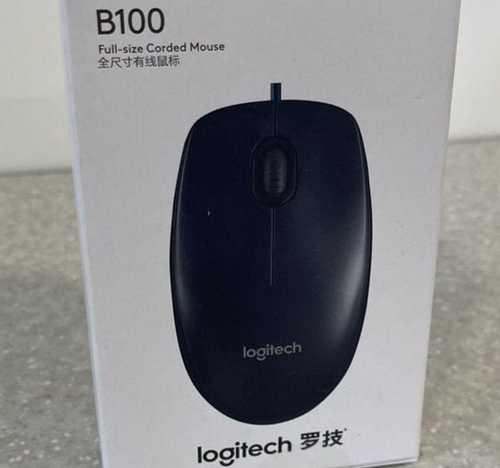 Беспроводная мышь logitech b100