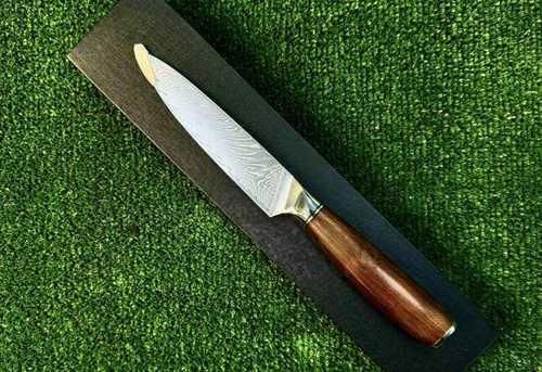 Нож овощной дамасская сталь
